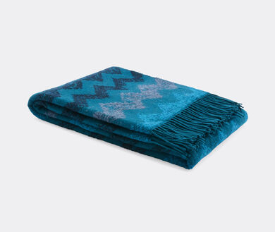 missoni throw blue
