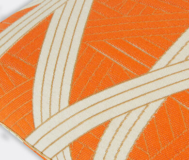 orange rectangle cushion