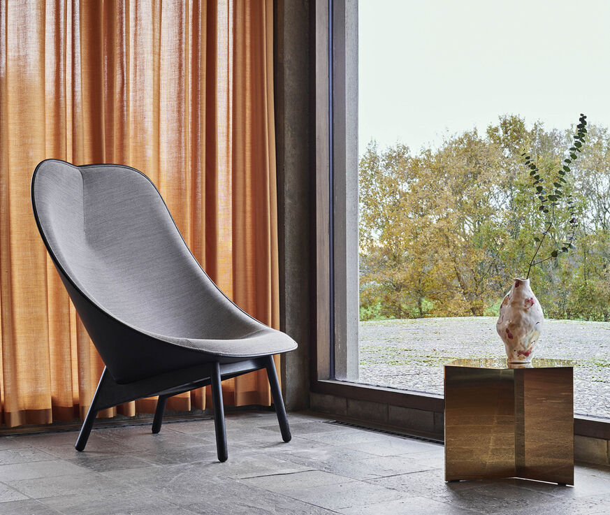 'Slit' round table, small, brass by Hay | Tables And Consoles | FRANKBROS