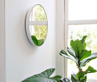 bubble circle mirror