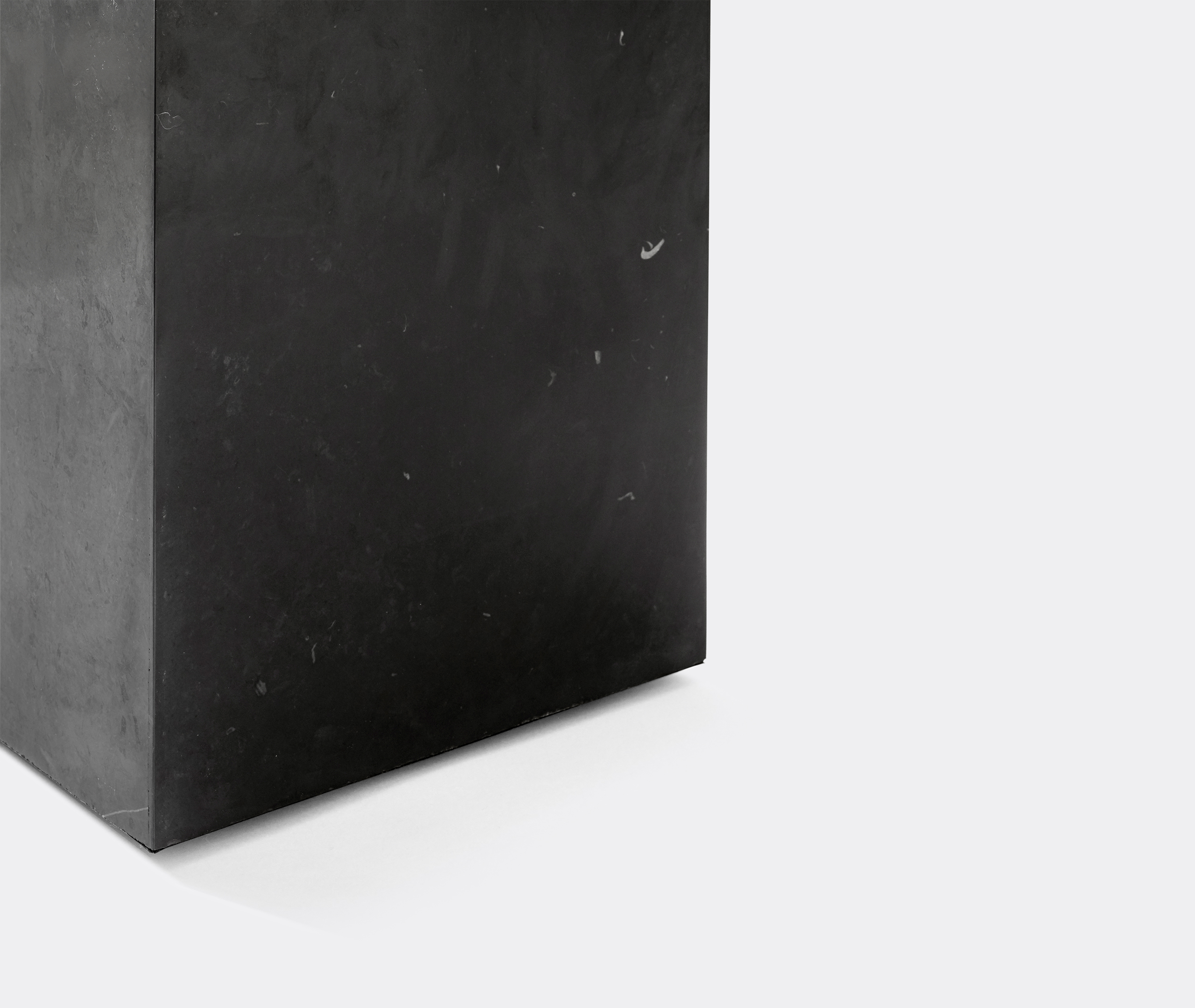Tall 'Plinth', black marble in Black | Tables And Consoles | FRANKBROS